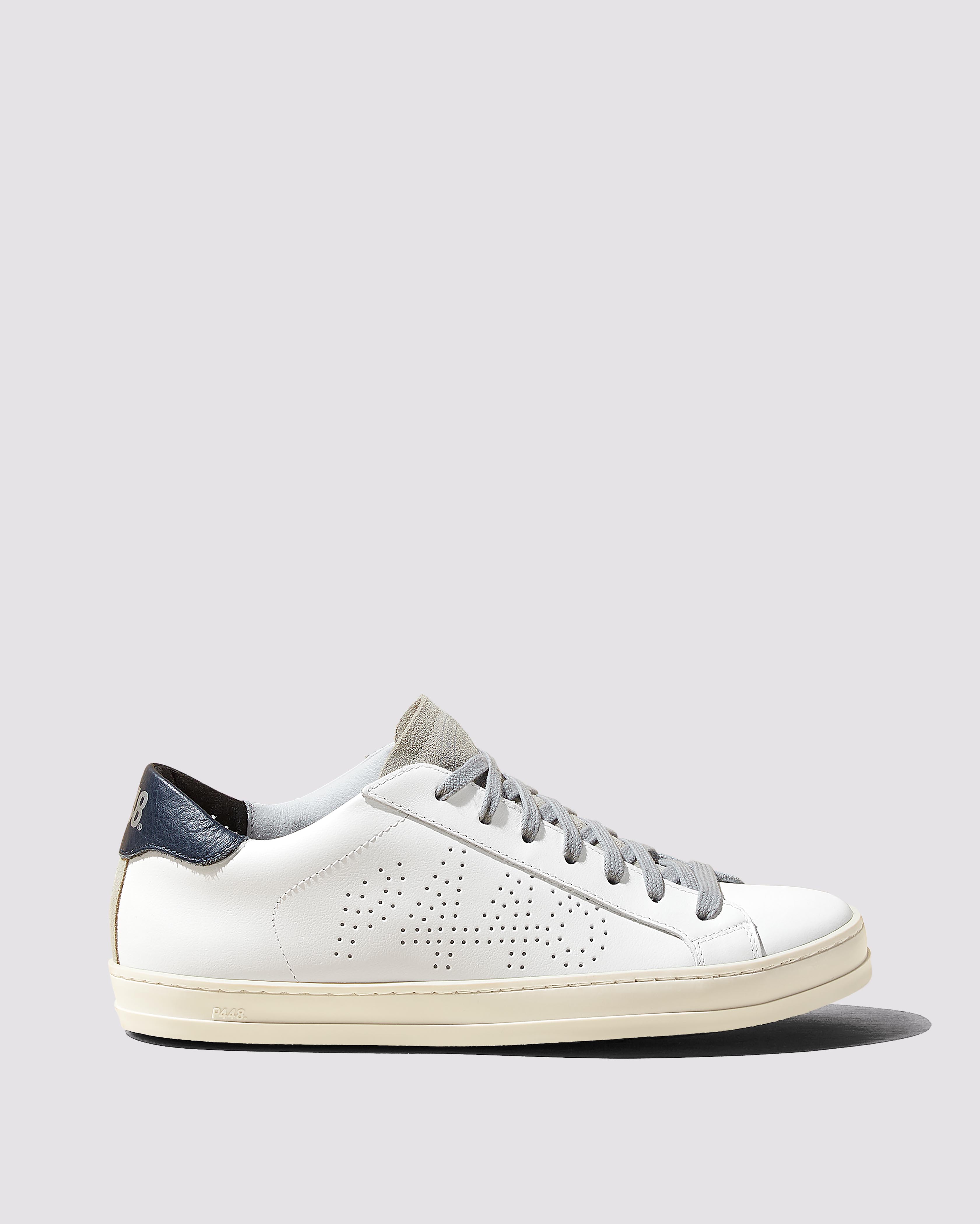 John White/Navy Sneaker – P448